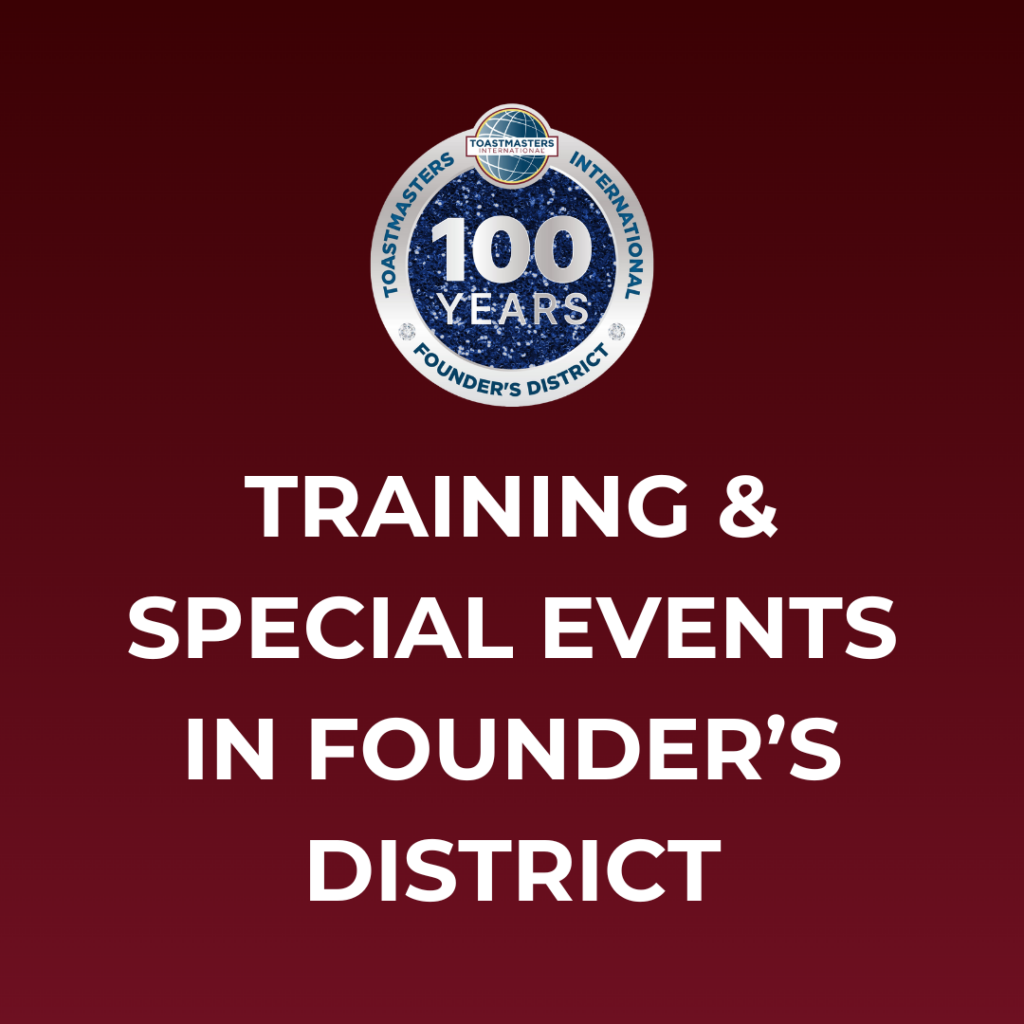 Founder's District Toastmasters – The Birthplace of Toastmasters