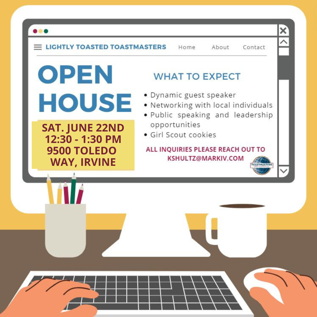 Club Open Houses – Founder's District Toastmasters