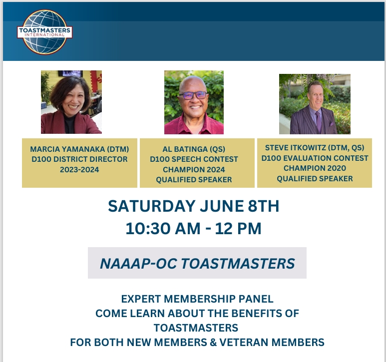 Club Open Houses – Founder's District Toastmasters