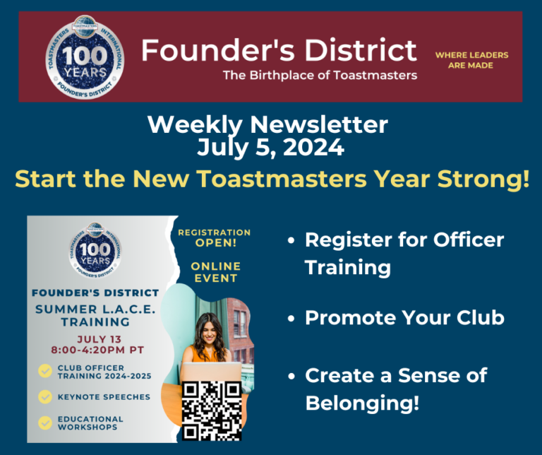Founder's District Toastmasters – The Birthplace of Toastmasters