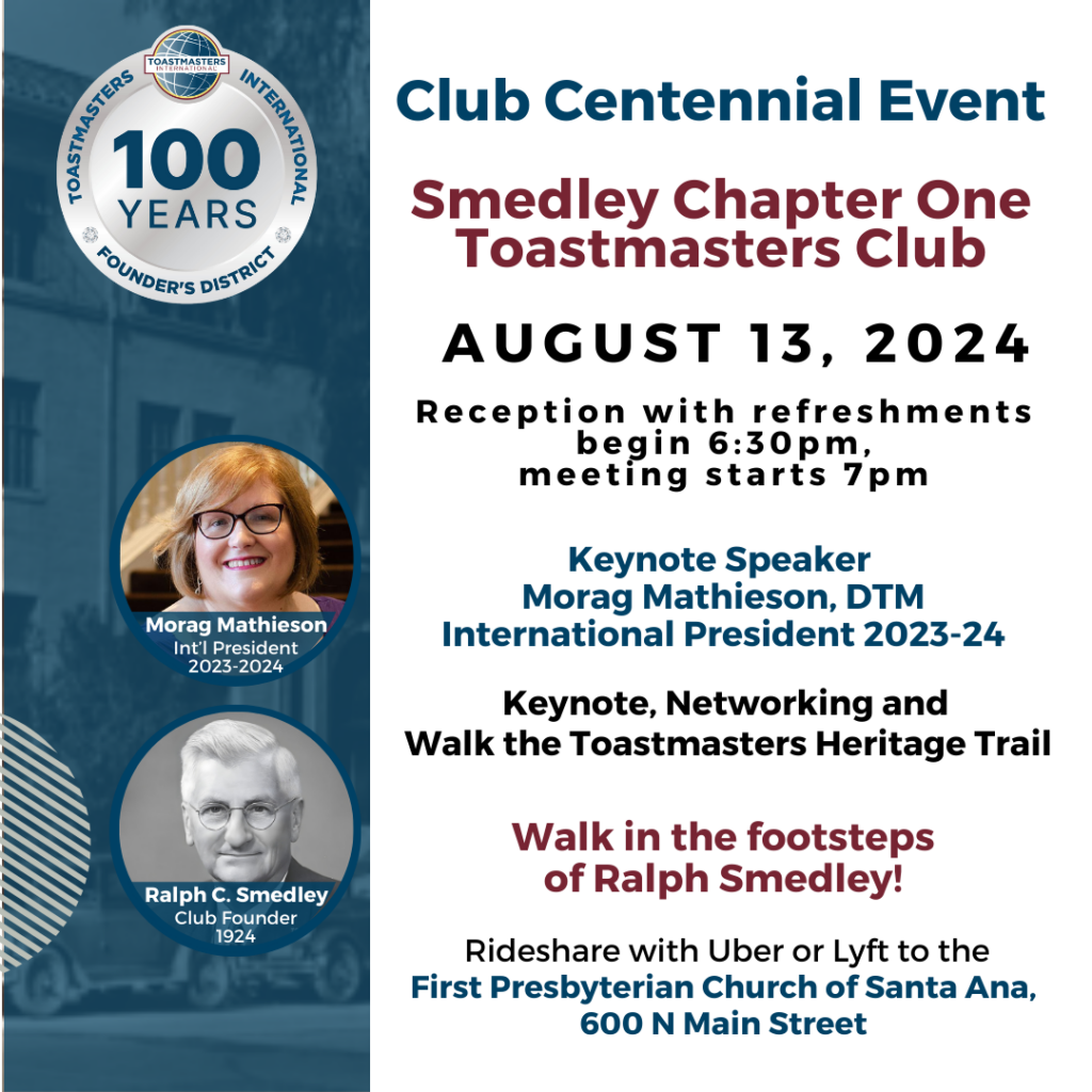 Club Open Houses/ Special Events – Founder's District Toastmasters